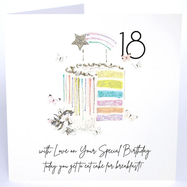 Luxury Extra Large Card - 18 With Love on Your Special Birthday – Unbound