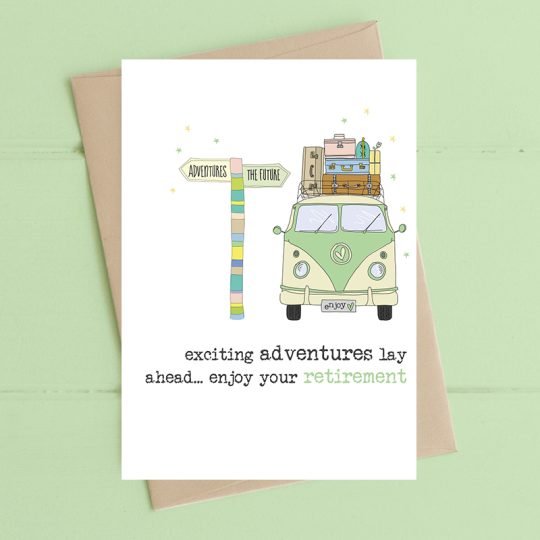 Dandelion Card - Retirement – Exciting adventures – Unbound